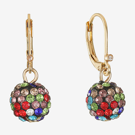 Click here for Monet Jewelry Womens Glass Round Drop Earrings  On... prices