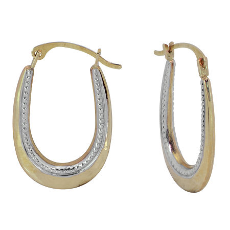 Click here for Womens 10K Gold 20mm Hoop Earrings  One Size prices