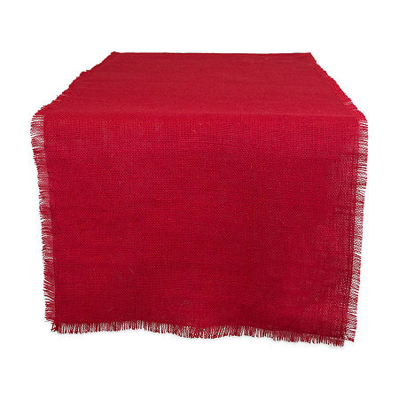 Click here for Design Imports Jute Table Runner  One Size  Red prices