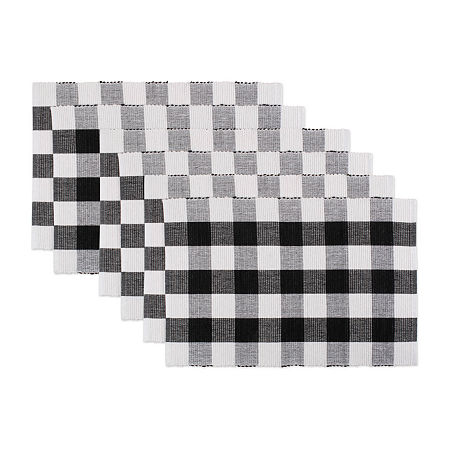 Click here for Design Imports Buffalo Check Ribbed 6-pc. Placemat... prices