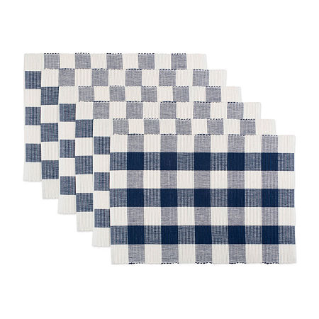 Click here for Design Imports Buffalo Check Ribbed 6-pc. Placemat... prices