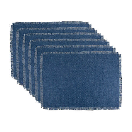 Click here for Design Imports 6-pc. Placemat  One Size  Blue prices