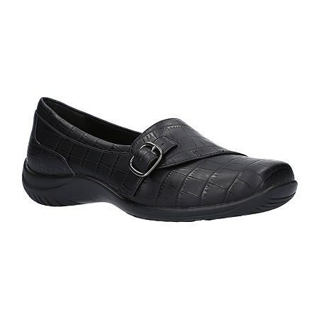 Easy Street Cinnamon Comfort Slip Ons - Black Croco