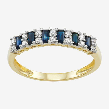 Click here for Womens Genuine Blue Sapphire & 1/4 CT. T.W. Genuin... prices