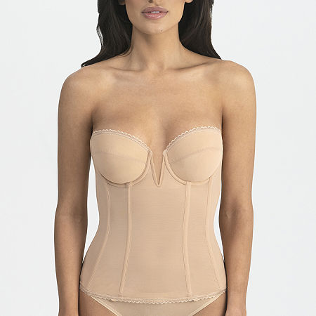 Dominique Vivienne V Wire Longline Strapless Bridal Bra  8990 - Mocha