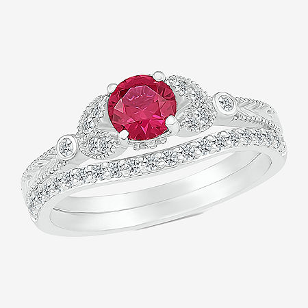 Click here for Modern Bride Gemstone Womens Lab Created Red Ruby... prices