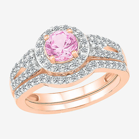 Click here for Modern Bride Gemstone Womens Lab Created Pink Sapp... prices