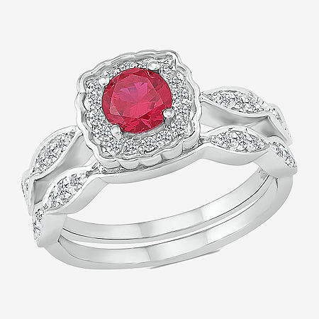 Click here for Modern Bride Gemstone Womens Lab Created Red Ruby... prices