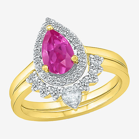 Click here for Modern Bride Gemstone Womens Lab Created Pink Sapp... prices
