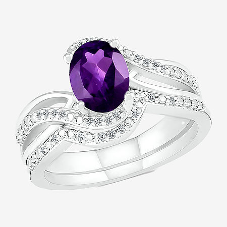 Click here for Modern Bride Gemstone Womens Genuine Purple Amethy... prices