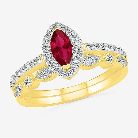 Click here for Modern Bride Gemstone Womens Lab Created Red Ruby... prices