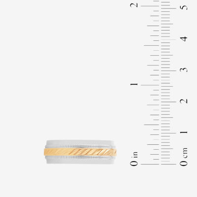 Mens 8mm Wedding Band in Stainless Steel