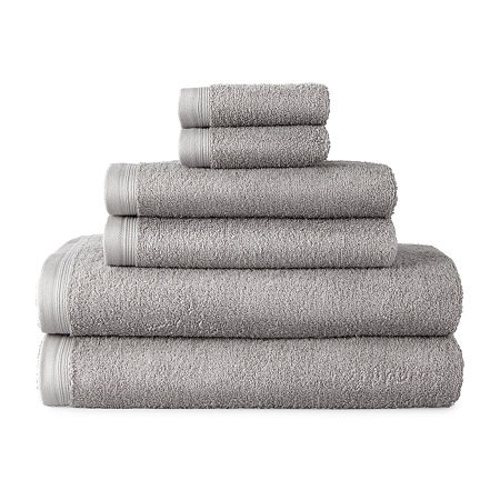 Click here for Home Expressions Solid & Stripe Bath Towel  One Si... prices