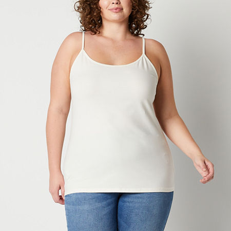 Click here for a.n.a-Plus Womens Scoop Neck Camisole  1x  White prices