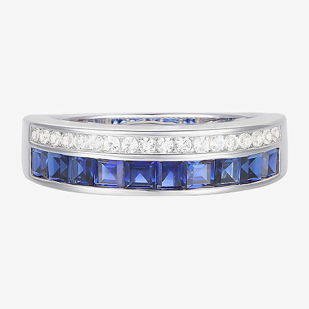 Click here for Womens Lab Created Blue Sapphire Sterling Silver S... prices