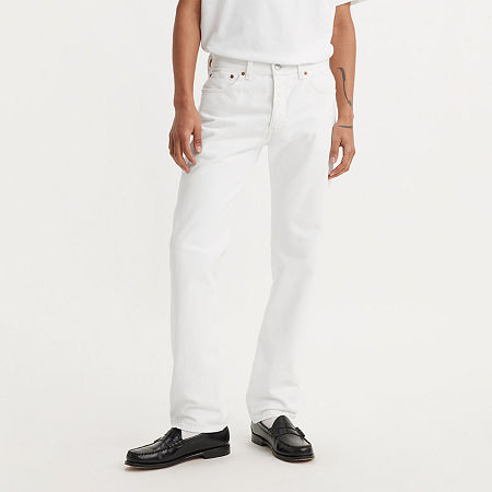 Levis Mens 501 Original Fit Button Fly Non-Stretch Jeans - Optic Daisy