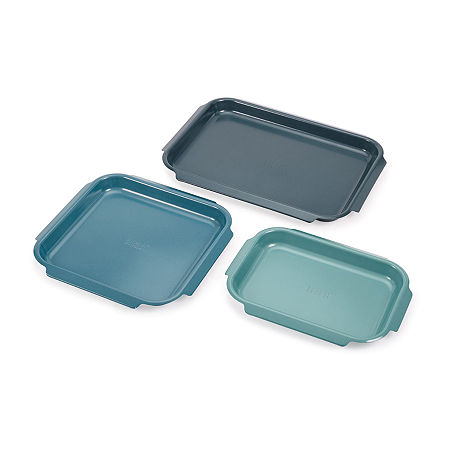 Joseph Joseph 3-Piece Non-Stick Baking Tray Set - Blue