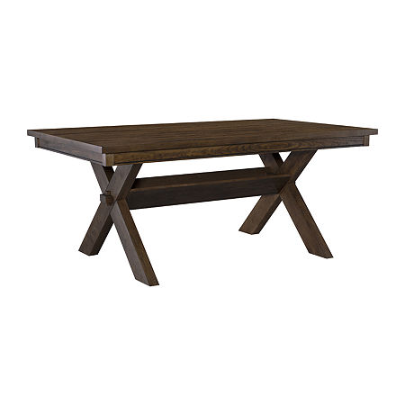 Click here for Haverford Trestle Dining Table  One Size  Brown prices