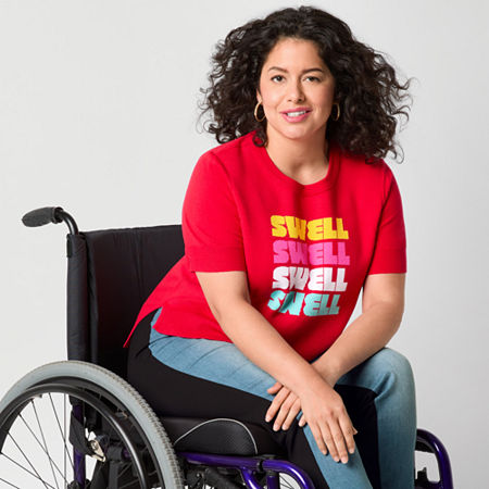 Click here for Jamey Perry x JCPenney Womens Adaptive Swell Short... prices