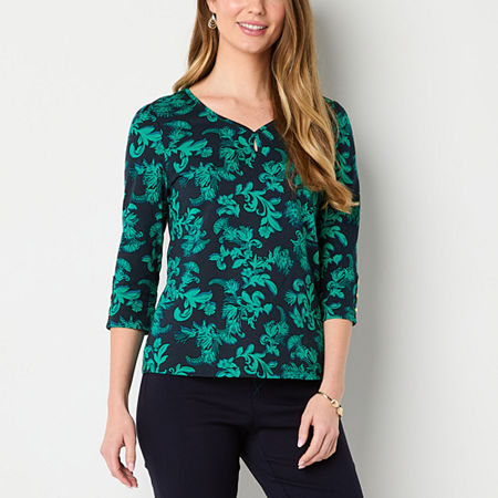 Click here for Liz Claiborne Womens Tall Keyhole Neck 3/4 Sleeve... prices