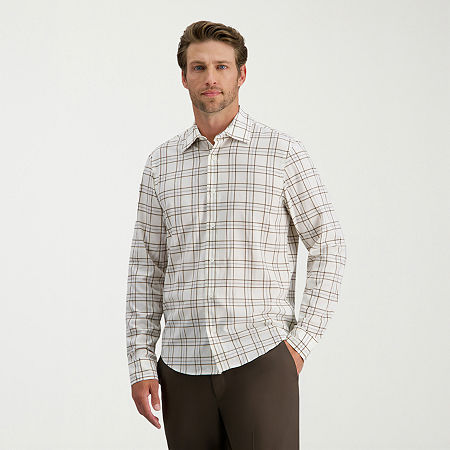 Click here for Haggar Performance Mens Long Sleeve Slim Fit Butto... prices