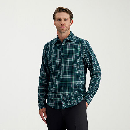 Click here for Haggar Performance Mens Long Sleeve Slim Fit Butto... prices
