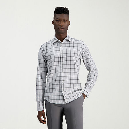 Click here for Haggar Performance Mens Long Sleeve Slim Fit Butto... prices