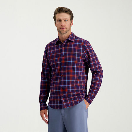 Click here for Haggar Performance Mens Long Sleeve Slim Fit Butto... prices