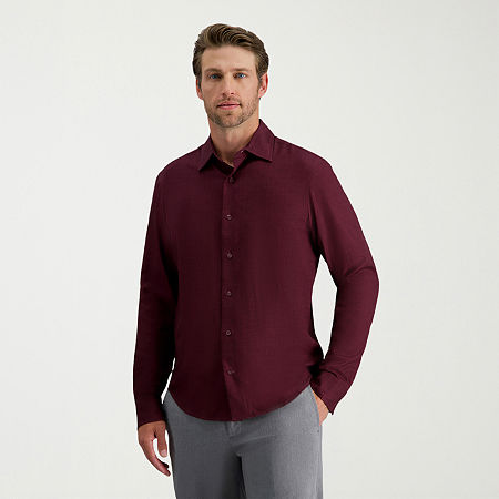 Click here for Haggar Performance Mens Long Sleeve Slim Fit Butto... prices