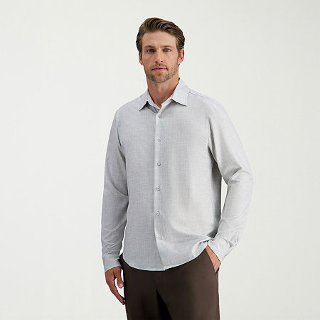 Click here for Haggar Performance Mens Long Sleeve Slim Fit Butto... prices