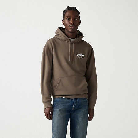 Click here for Levis Mens Long Sleeve Hoodie  Medium  Brown prices