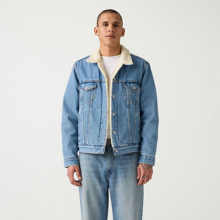 Click here for Levis Mens Sherpa Trucker Jacket  Medium  Blue prices