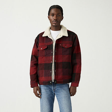 Click here for Levis Mens Sherpa Trucker Jacket  X-large  Red prices