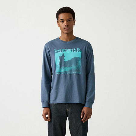 Click here for Levis Mens Crew Neck Long Sleeve Relaxed Fit Graph... prices