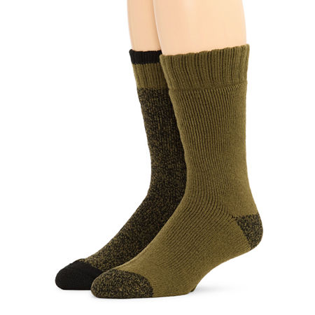 Click here for St. Johns Bay Thermal Mens 2 Pair Boot Socks  10-1... prices