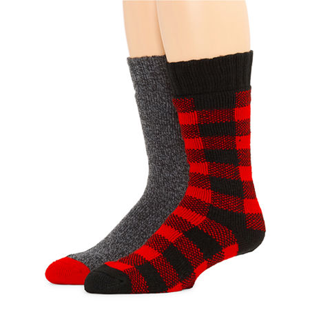 Click here for St. Johns Bay Thermal Mens 2 Pair Boot Socks  10-1... prices