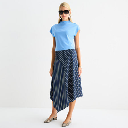 Click here for Worthington Womens Midi Asymmetrical Skirt  2 Peti... prices