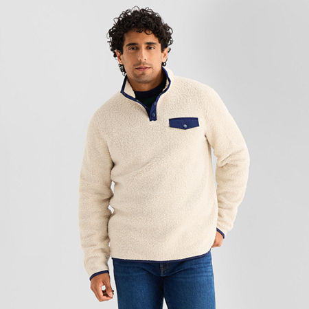 Click here for St. Johns Bay Sherpa Mens Mock Neck Long Sleeve Sw... prices