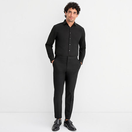 Click here for J. Ferrar Crop Ankle Mens Slim Fit Tuxedo Pant  32... prices