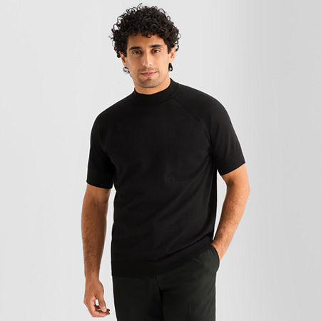Click here for J. Ferrar Mens Mock Neck Short Sleeve Pullover Swe... prices