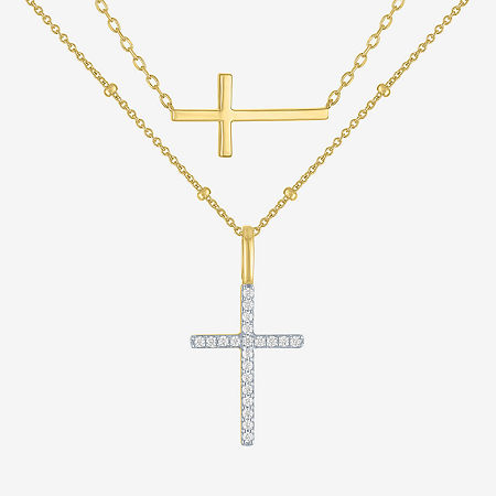 Click here for Cross (G-H  Si2-I1) Womens 1/8 CT. T.W. Lab Grown... prices