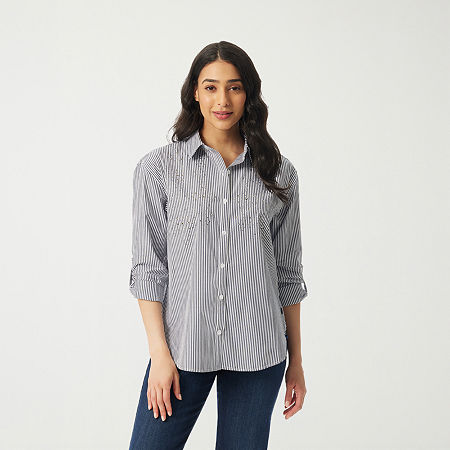 Click here for Gloria Vanderbilt Amanda Womens Long Sleeve Roll T... prices