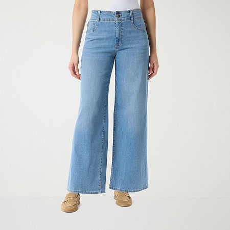 Click here for Gloria Vanderbilt Womens High Rise Wide Leg Jean... prices
