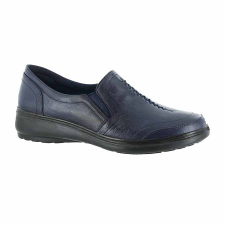 Easy Street Womens Ultimate Comfort Flats - Navy