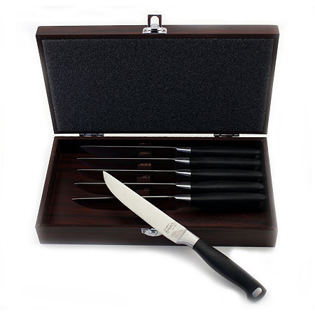 Click here for BergHOFF Bistro 7-pc. Steak Knife Set with Wooden... prices