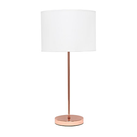 Click here for Simple Designs Stick Lamp w/White Fabric Drum Shad... prices