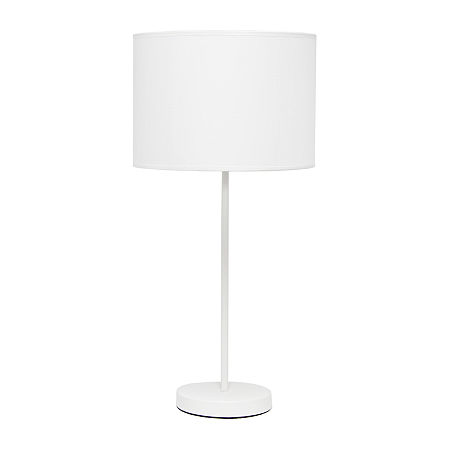 Click here for Simple Designs Stick Lamp w/White Fabric Drum Shad... prices