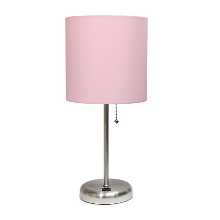 Click here for LimeLights Brushed Steel Stick Lamp w/USB charging... prices