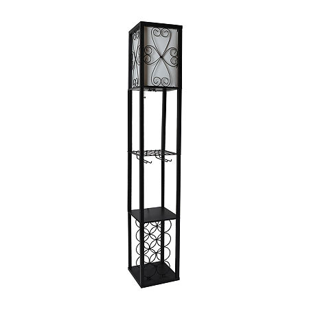 Click here for Simple Designs Floor Lamp Etagere Organizer w/Line... prices