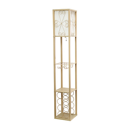 Click here for Simple Designs Floor Lamp Etagere Organizer w/Line... prices